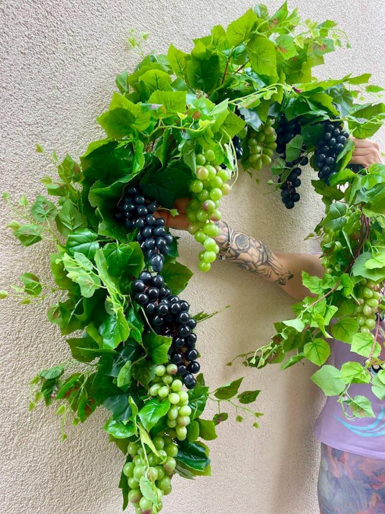 1 Artificial Grape Vine Garland 180 Cm Long, High Quality Grape Garland ...