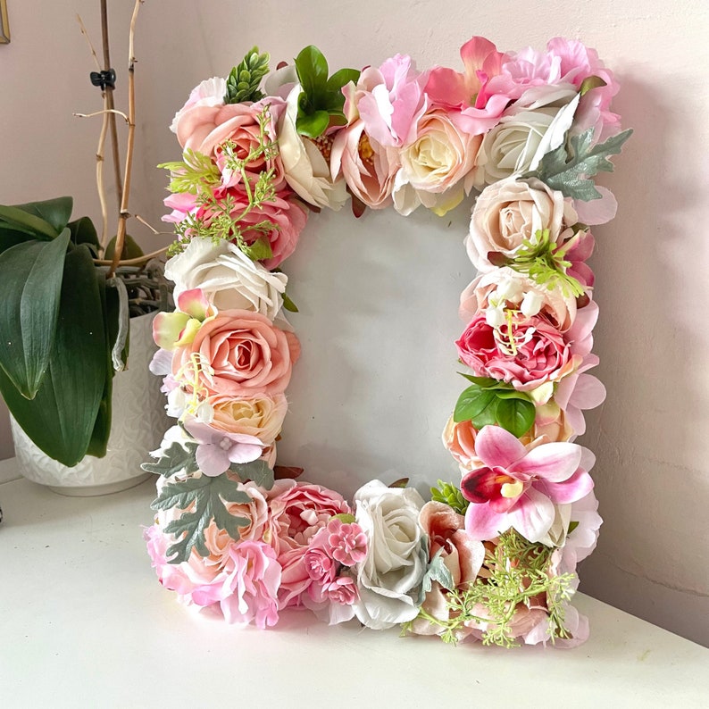 Flower Photo Frame Floral Picture Frame Wedding Picture - Etsy