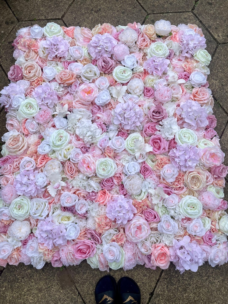 Personalized Silk Flower Wall Decor: Nursery Name Sign - Etsy