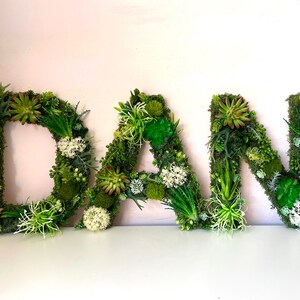 3D Moss Wall Letters, Company Logo, Moss Letters 30cm, 40cm, 60cm, 80cm ...