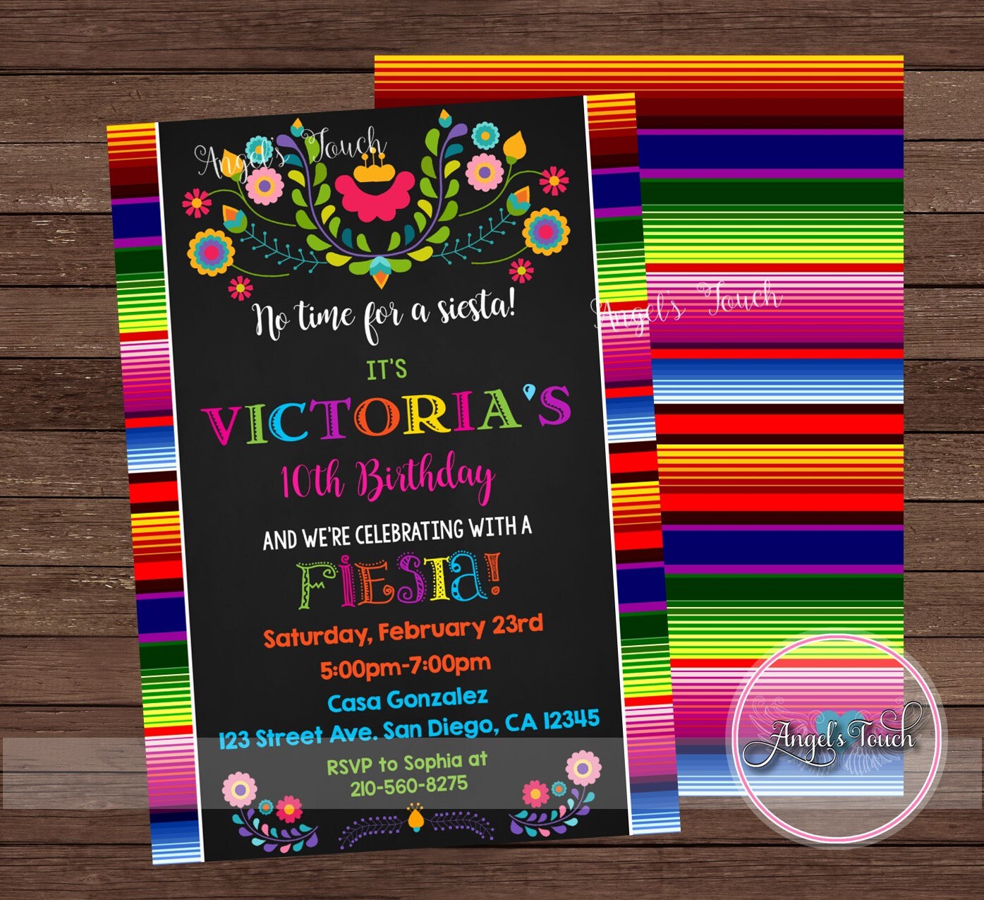 Fiesta Mexicana Invitacion Template