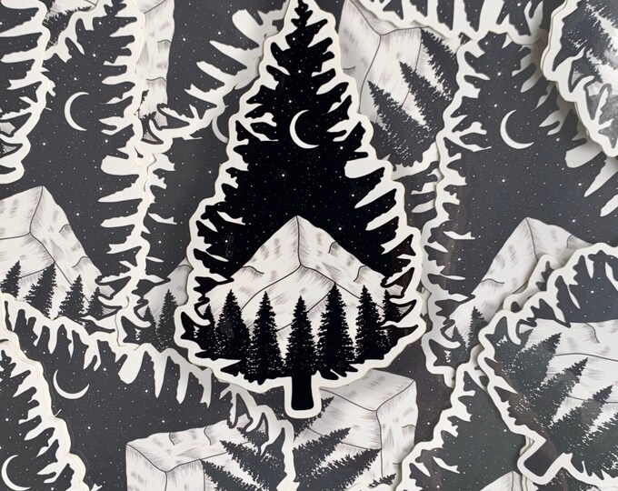 Evergreen Tree Sticker, Pine Tree Sticker, PNW Sticker - Etsy