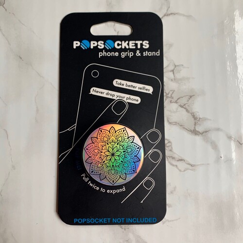 Mini Sticker Holographic Nature Sticker Pop-socket Sticker - Etsy
