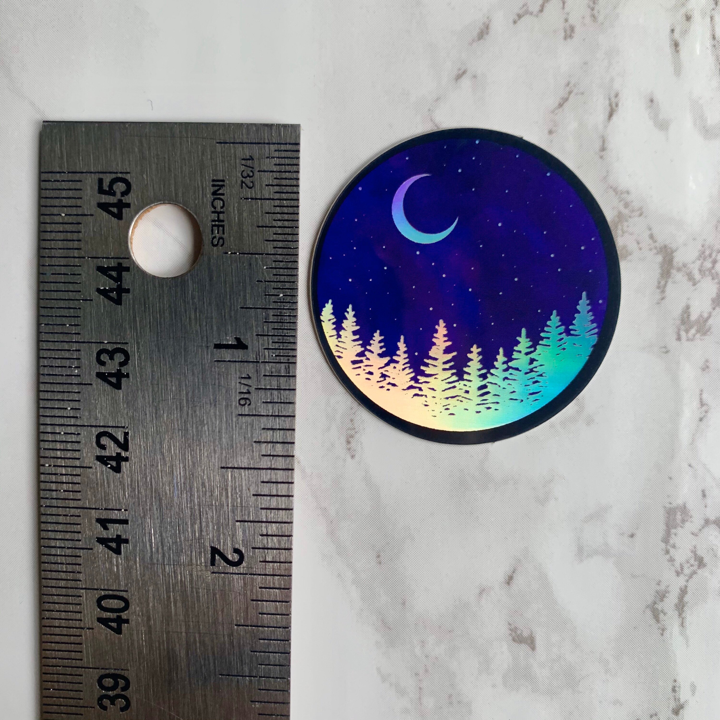 Mini Sticker Holographic Nature Sticker Pop-socket Sticker - Etsy