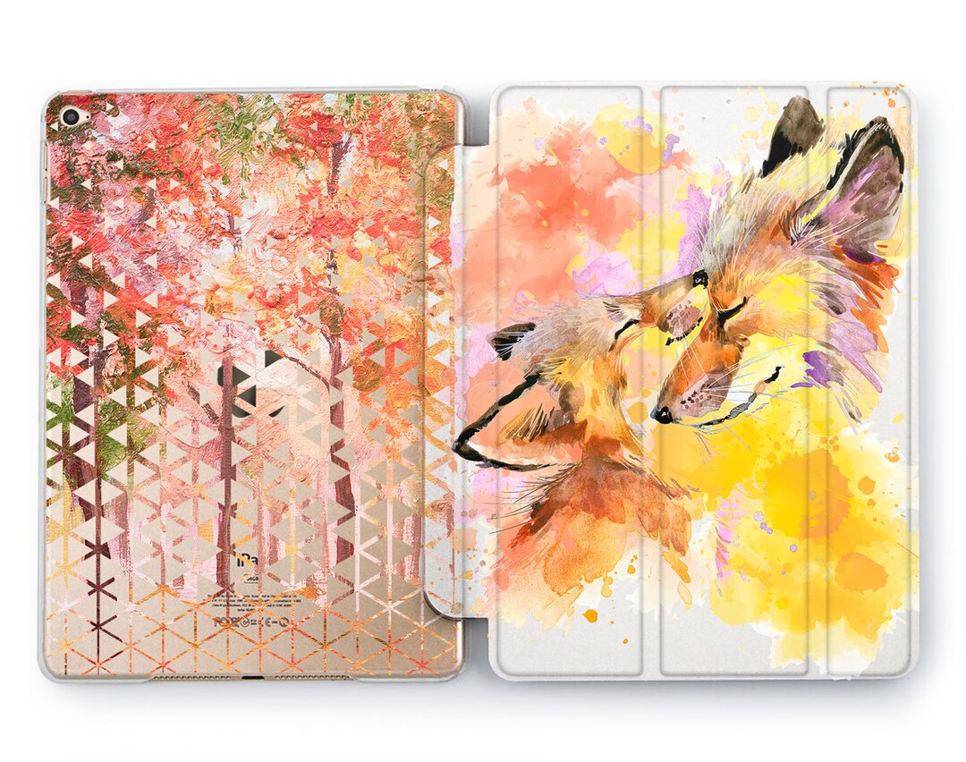 Foxes in Love iPad Air 2022 Forest Animal iPad 11 2021 Stand iPad 10.2 ...