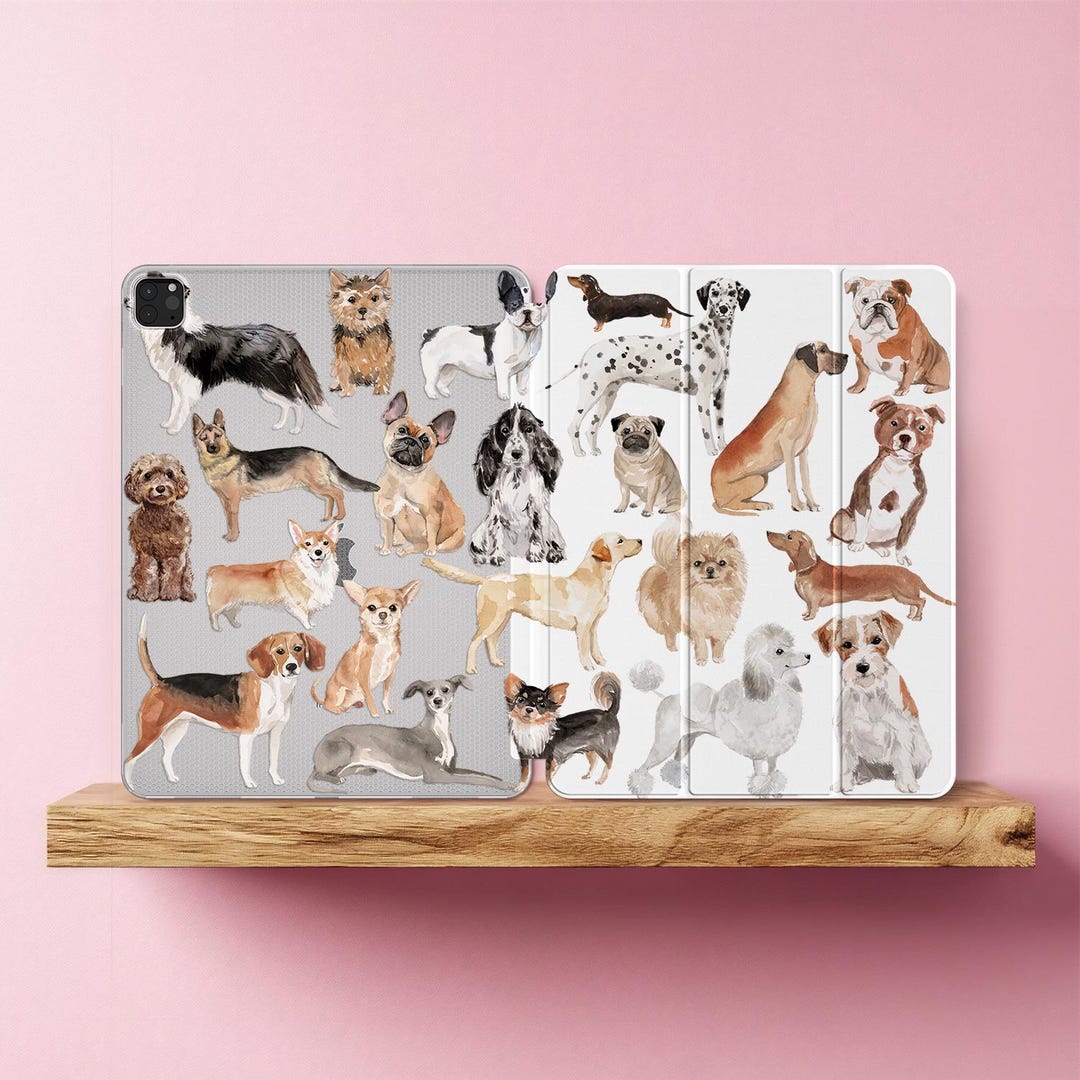 Dog Breeds 12.9 iPad Pro Case Pets Owner Gift iPad 10.2 Inch 10.9 iPad ...