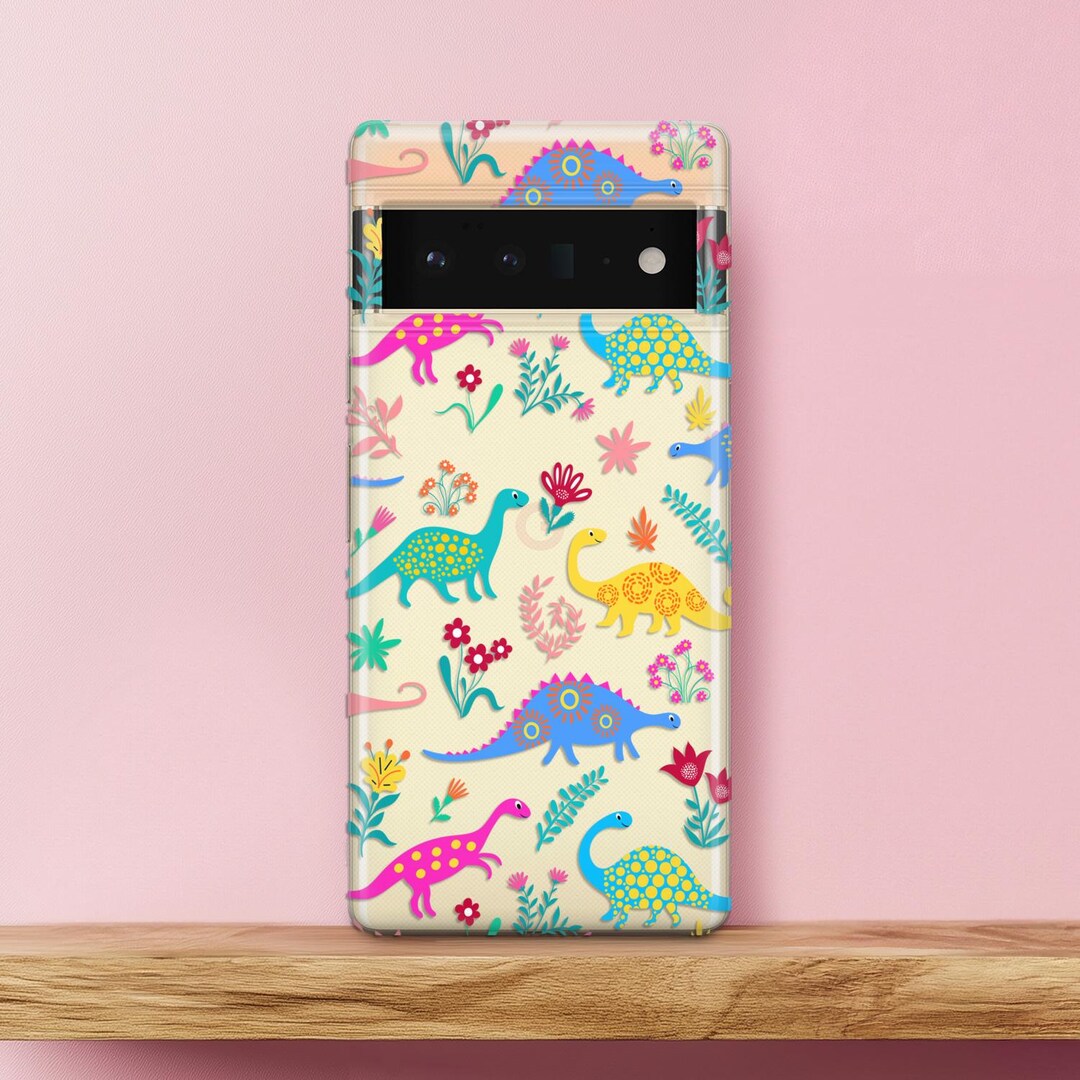 Dino Phone Case Phone Case LG G6 Colorful Dinosaurs Case Google Pixel ...