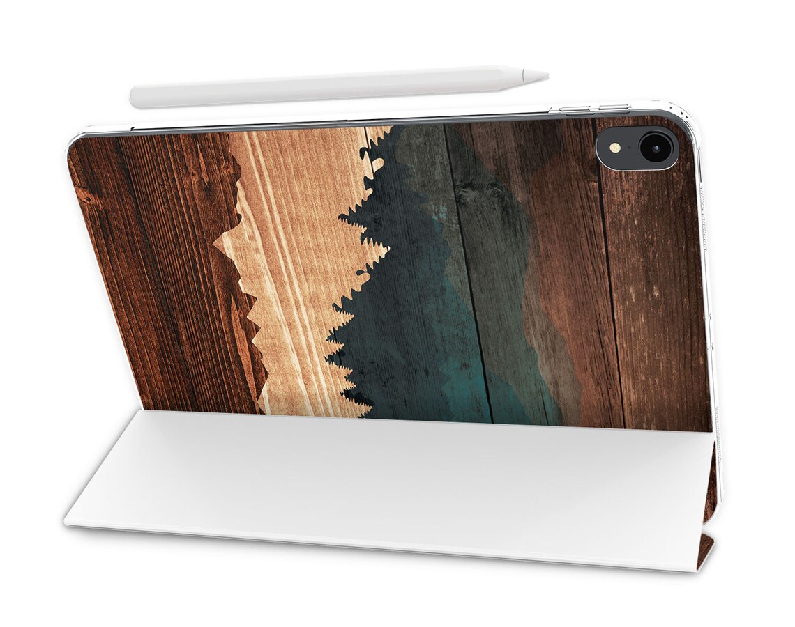 Wooden Forest Ipad Pro 11 Case Mountain Print Ipad 9.7 Case | Etsy