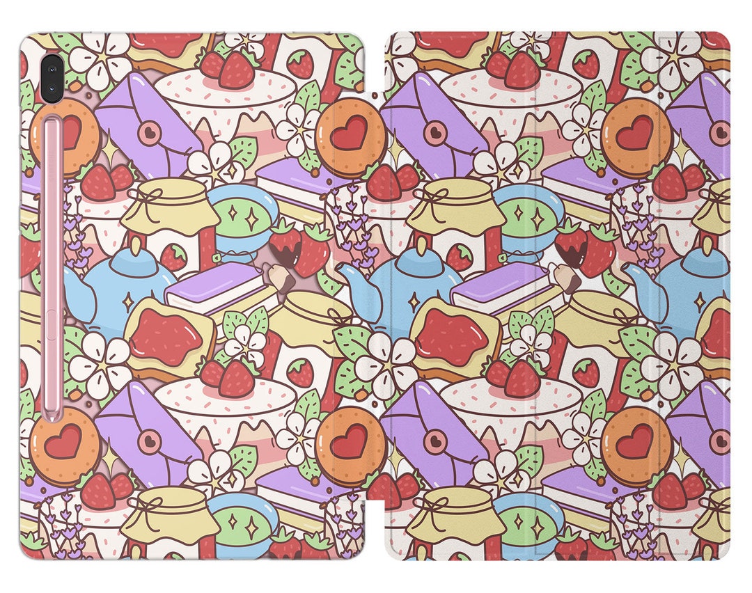 Strawberry Cake for Galaxy Tab A 8 2022 Tea Party Samsung Tab S5 Case ...