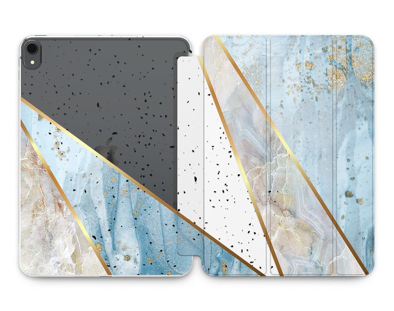 Blue Marble Ipad Pro 11 Case Golden Stripes Ipad 10.2 2021 - Etsy