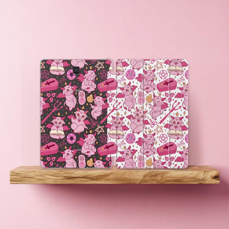 Kawaii Lucifer Fits Samsung Tab S6 Case Satan Tablet Galaxy Tab A7 Pink ...