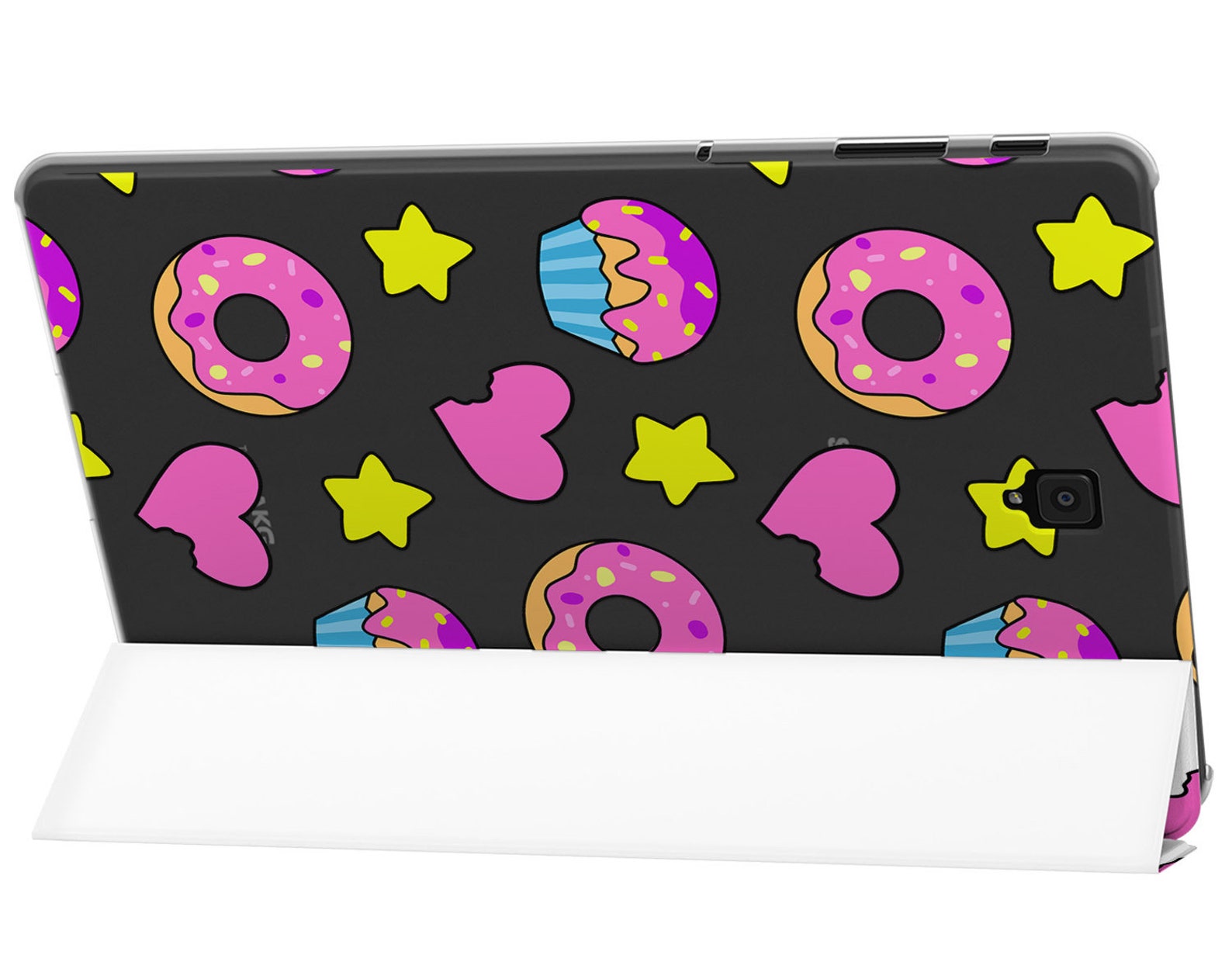 Donut pattern 11 inch Tablet Case cartoon sweets Galaxy Tab A | Etsy