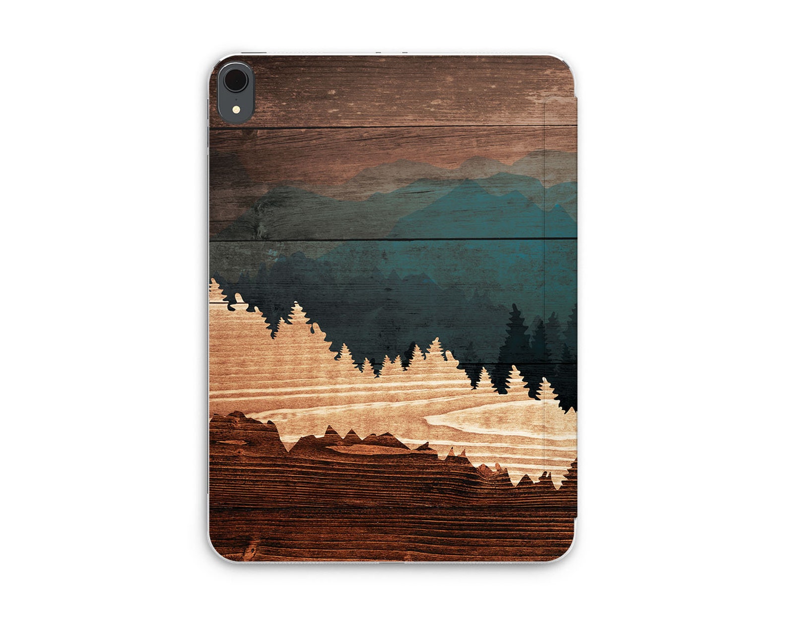 Wooden Forest Ipad Pro 11 Case Mountain Print Ipad 9.7 Case | Etsy