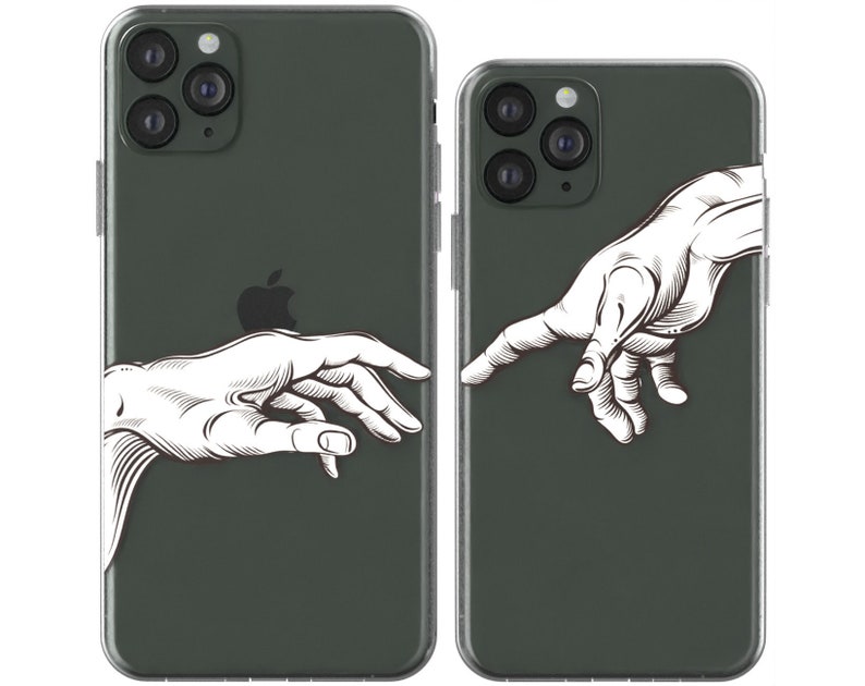The Creation of Adam Hands Cute Couple Case Iphone 12 Case | Etsy