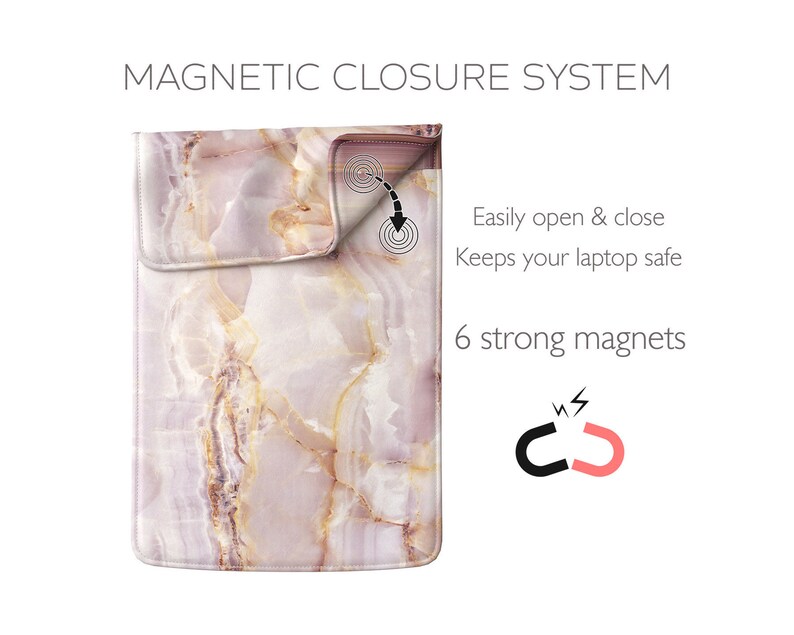 Pink Marble Notebook Sleeve Rose Gold Tablet Laptop Sleeve Bag | Etsy