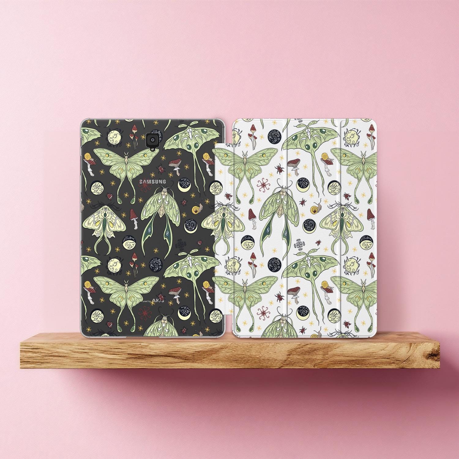 Luna Moth for Galaxy Tab A8 10.5 Moon Phases 12 Inch Tablet Cover ...