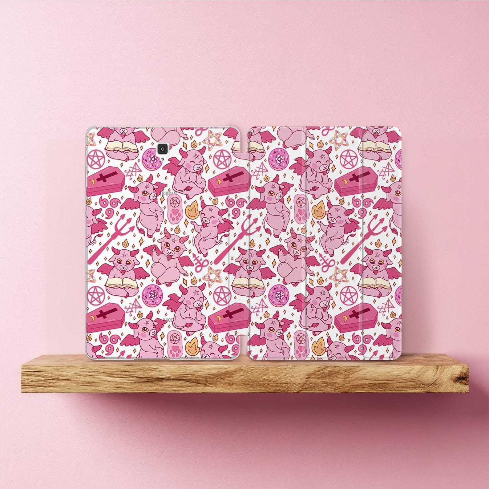 Kawaii Lucifer Fits Samsung Tab S6 Case Satan Tablet Galaxy Tab A7 Pink ...