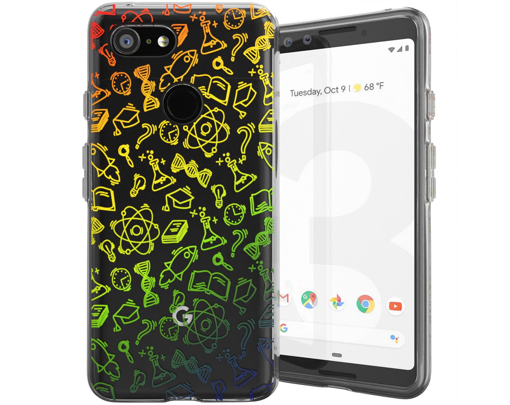Science Pattern Pixel 3 XL Case Math Nerd Phone Case Clear | Etsy
