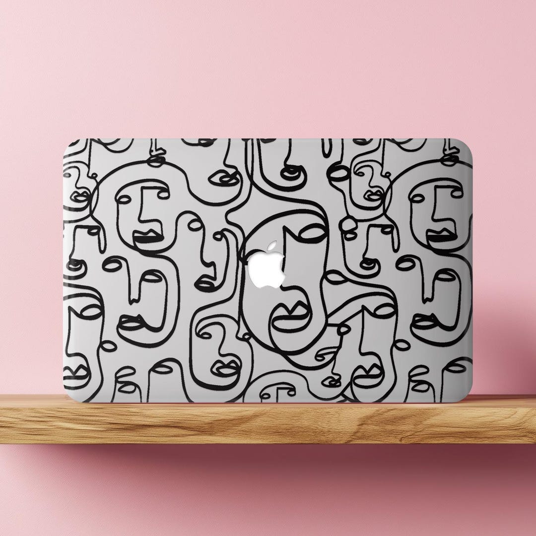 Picasso Drawing MacBook Pro Case 16 14 Inch M3 M2 M1 One Line Faces Air ...
