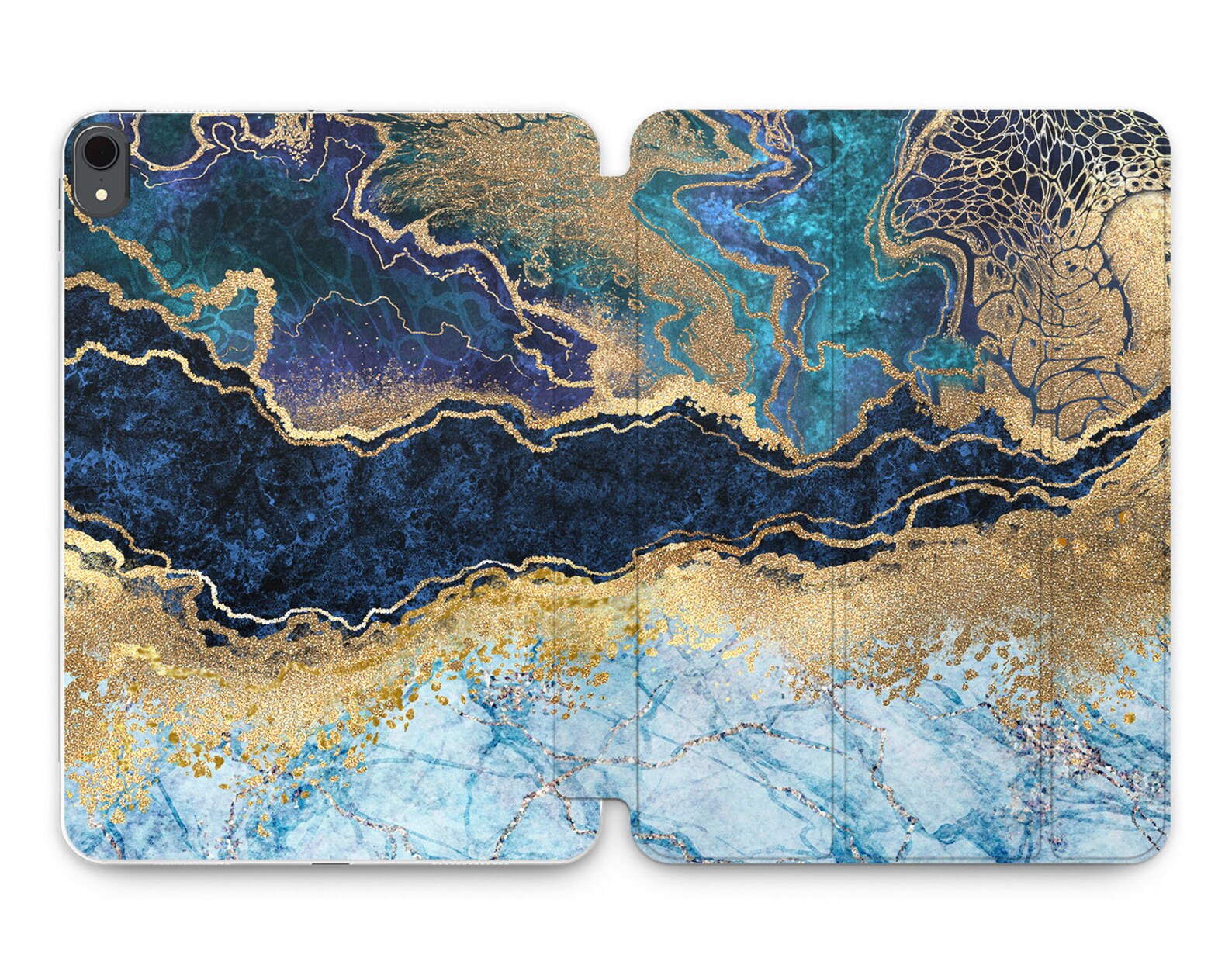 Luxury marble iPad Pro 11 case Golden stone iPad Mini 5 2020 | Etsy
