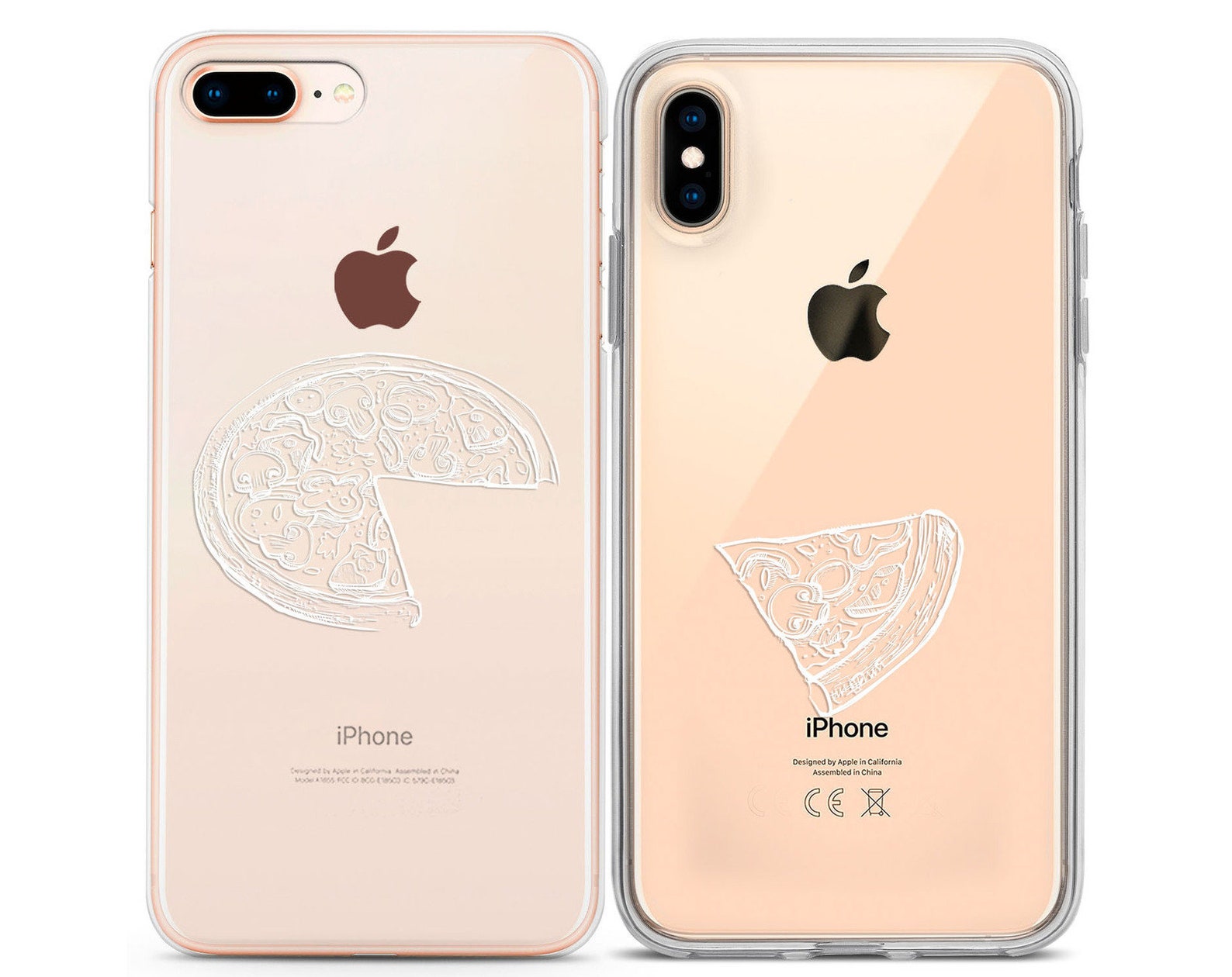 Pizza for Couples Matching Phone Cases Phone 12 Clear Cover | Etsy
