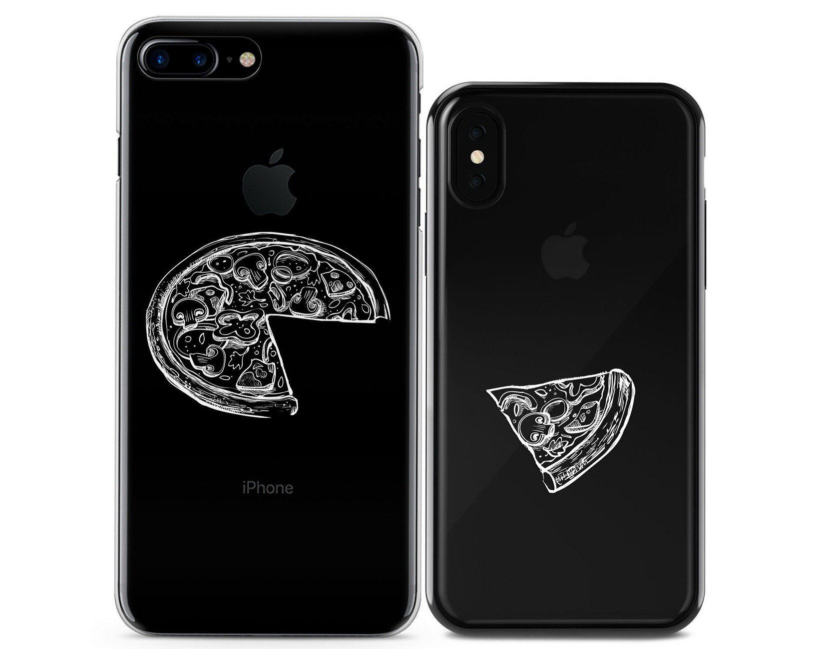 Pizza for Couples Matching Phone Cases Phone 12 Clear Cover | Etsy