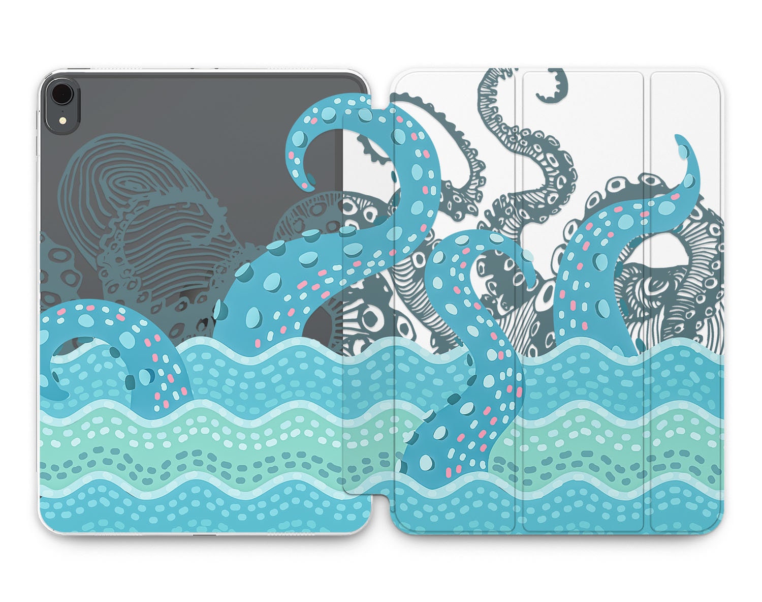 Octopus Tentacles Ipad Case Mini 5 Ocean Waves 10.2 Ipad Case | Etsy