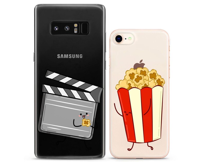 Movie and Popcorn Perfect Together Cute Couple Cases Cell | Etsy