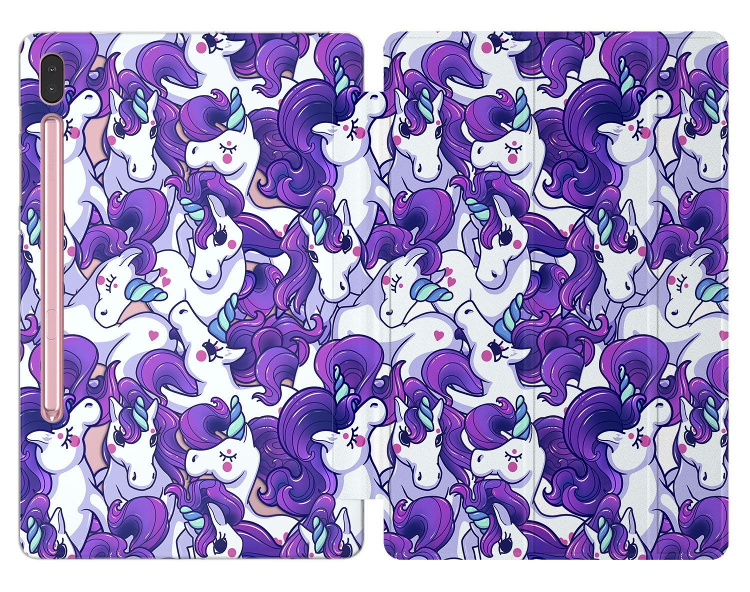 Purple Unicorn Fits Samsung Tab A 10.1 Pretty Girlish Case A8 - Etsy