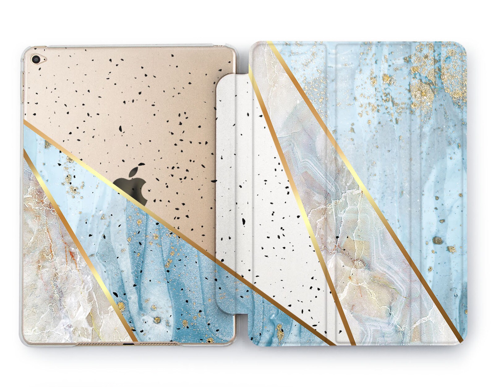 Blue Marble Ipad Pro 11 Case Golden Stripes Ipad 10.2 2021 | Etsy