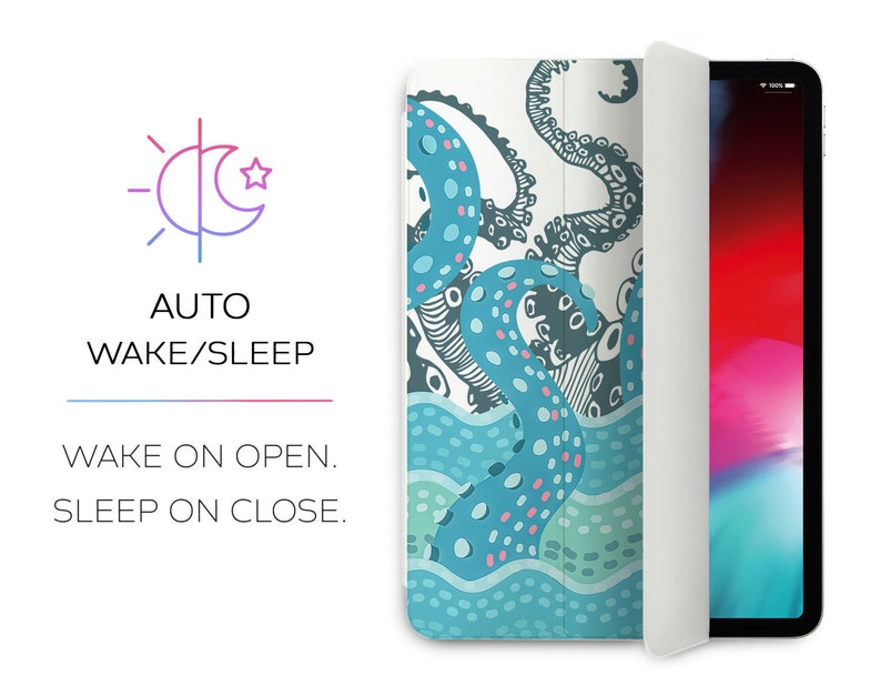 Octopus Tentacles Ipad Case Mini 5 Ocean Waves 10.2 Ipad Case | Etsy