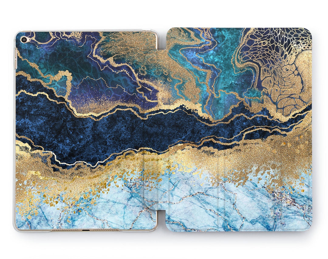 Luxury Marble iPad Pro 11 Case Golden Stone iPad Mini 6 2020 iPad 10.9 ...