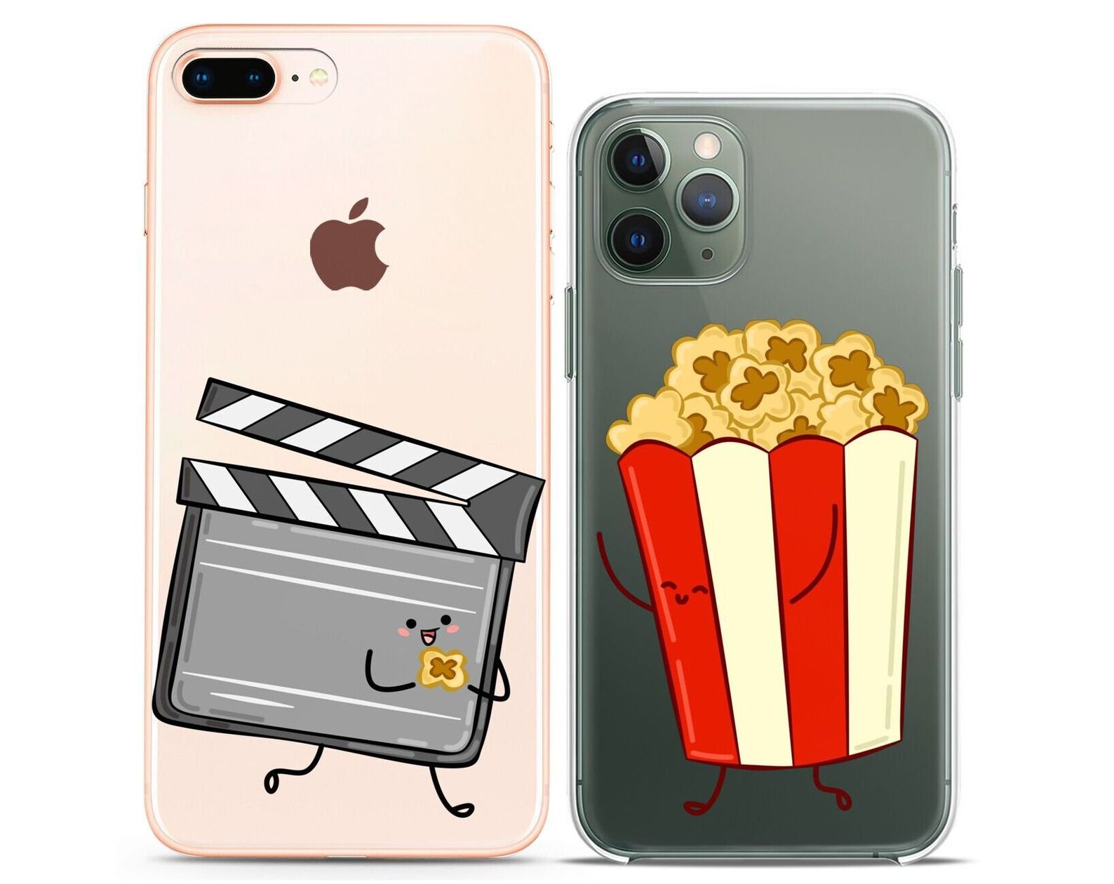 Movie and Popcorn Perfect Together Cute Couple Cases Cell | Etsy