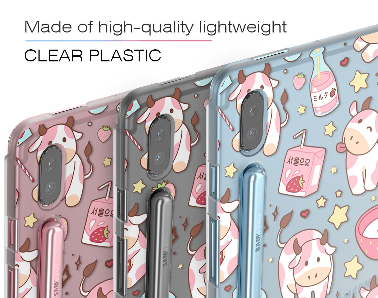 Strawberry Milk for Galaxy Tab S6 10.5 Pretty Cow Samsung Tab - Etsy