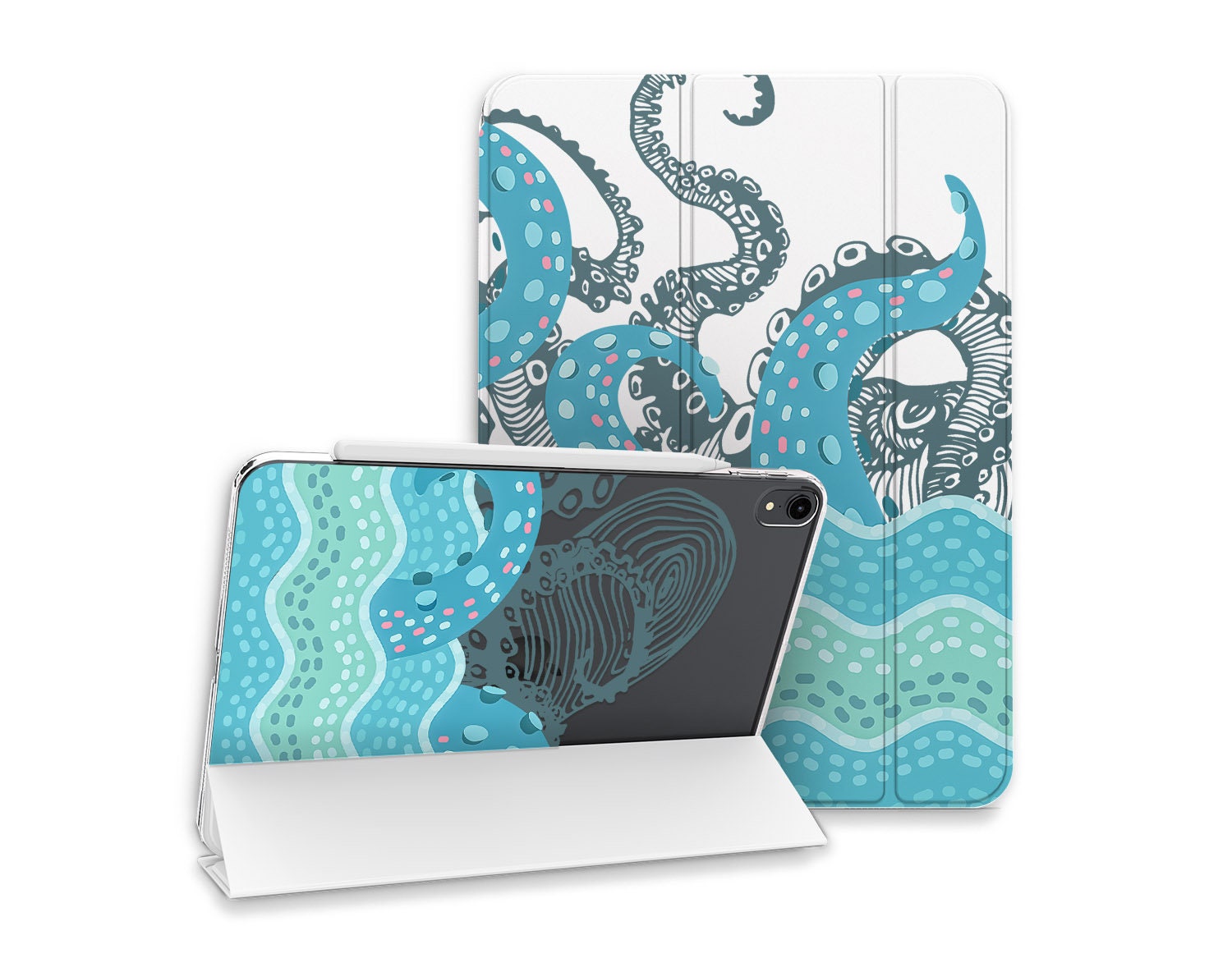Octopus Tentacles Ipad Case Mini 5 Ocean Waves 10.2 Ipad Case | Etsy