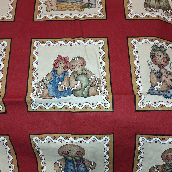 Gingerbread Men Fabric - Etsy