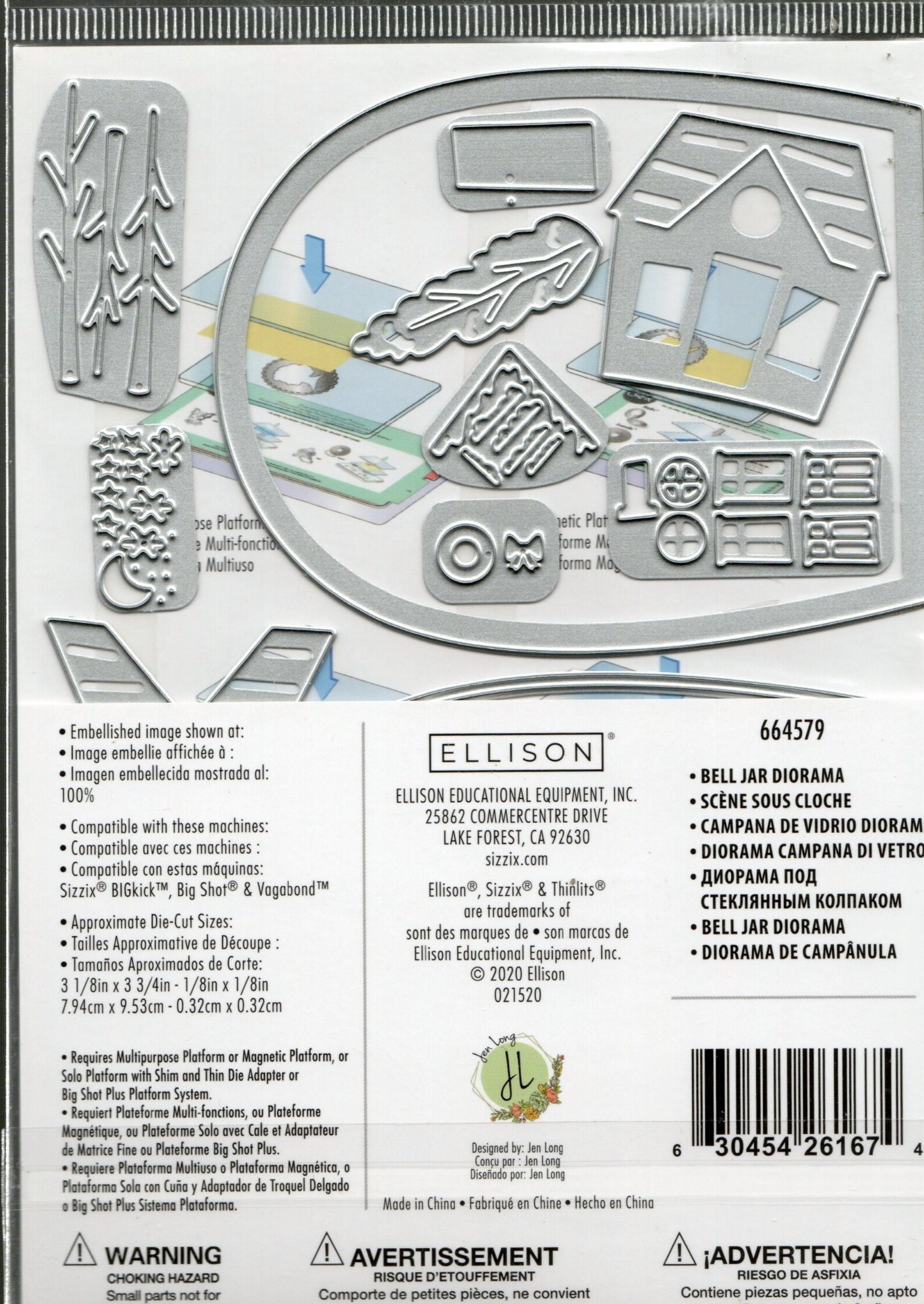 Sizzix Thinlits, 'bell Jar Diorama' 17 Dies Designed by Jen Long NIP - Etsy