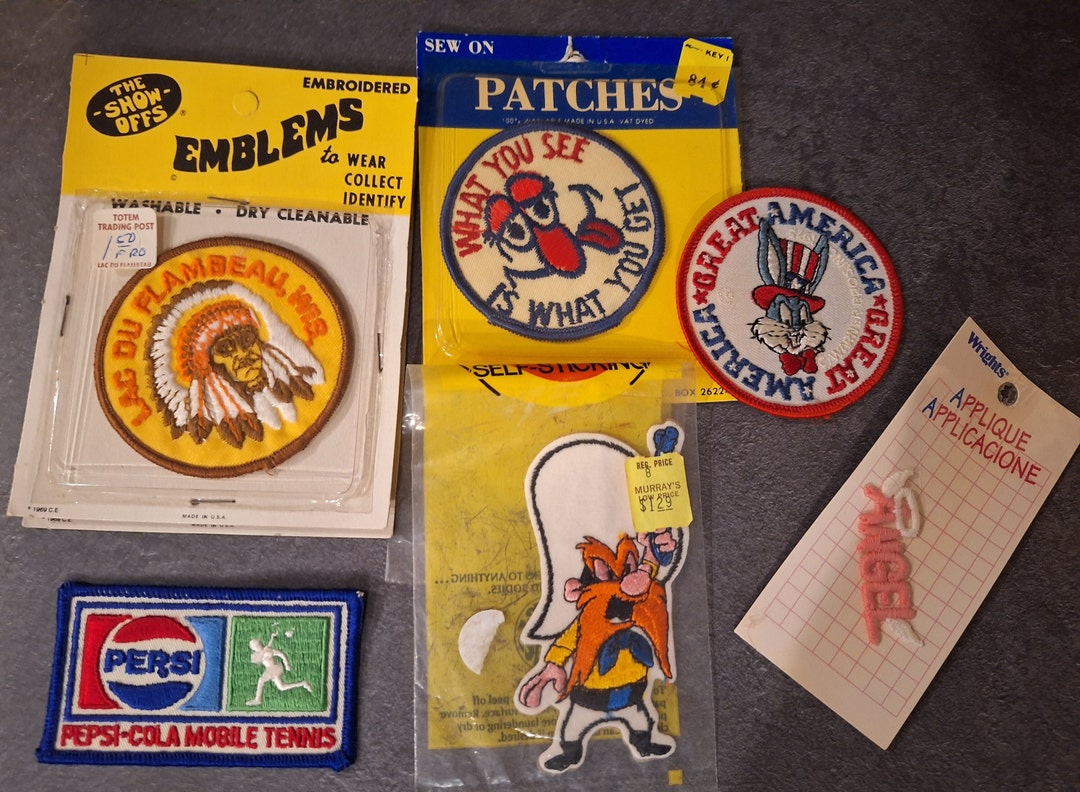 Vintage Misc Patches Including Bugs Bunny, Pepsi, and Yosemiti Sam - Etsy