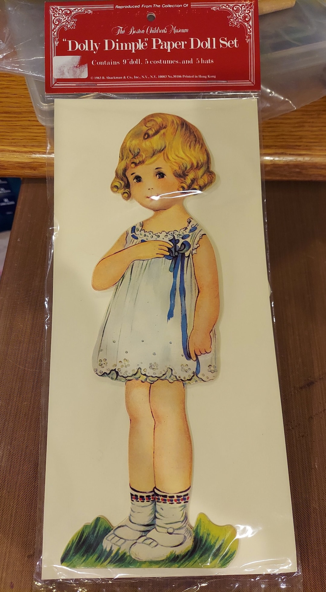 Vintage Dolly Dimple Paper Doll Set, 5 Costumes, 5 Hats and 9' Doll - Etsy