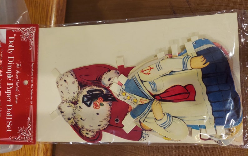 Vintage Dolly Dimple Paper Doll Set, 5 Costumes, 5 Hats and 9' Doll - Etsy