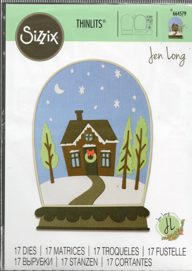 Sizzix Thinlits, 'bell Jar Diorama' 17 Dies Designed by Jen Long NIP - Etsy