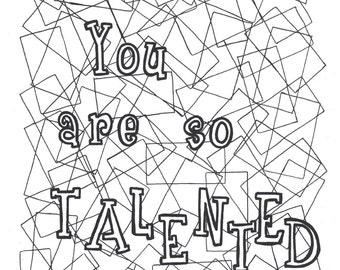 You Are Kind Coloring Page | Etsy