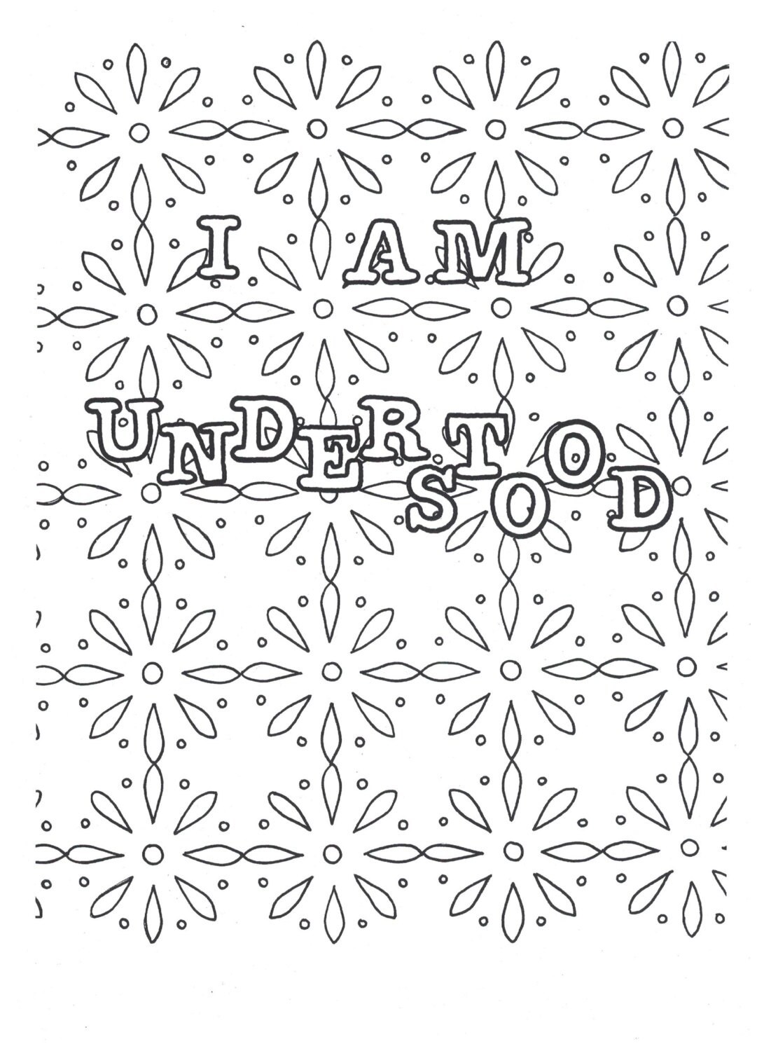 I Am Understood Coloring Page - Etsy