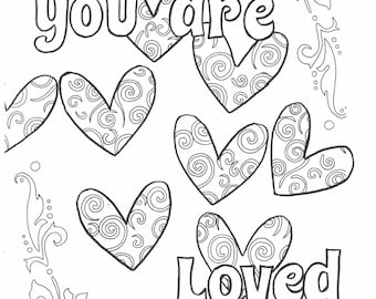 You Are Special Coloring Page - Etsy