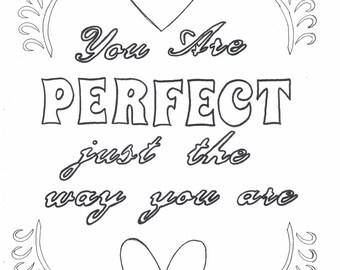 Self esteem coloring | Etsy