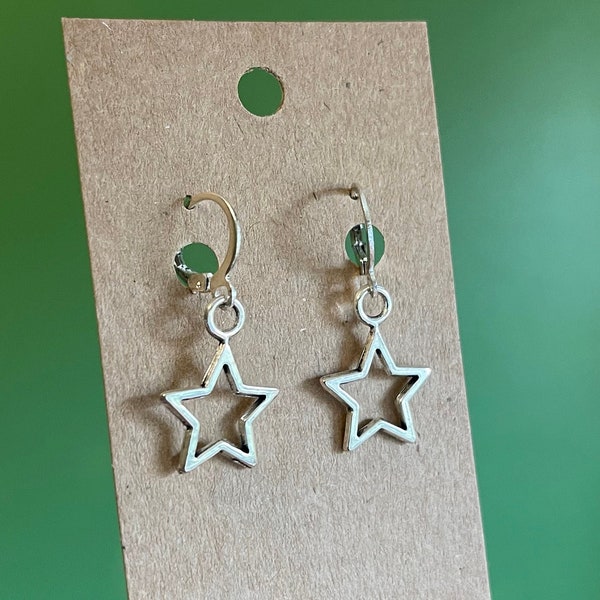 Star Earrings Dangle - Etsy