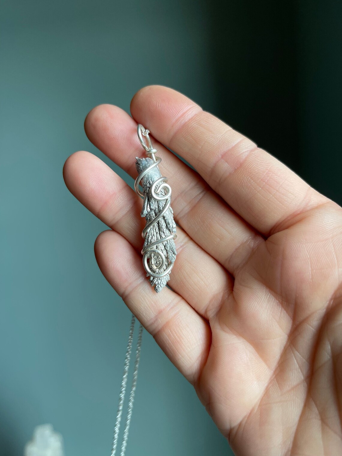 Magnesium Stone Necklace, Natural Mineral Pendant, Specimen Pendant ...