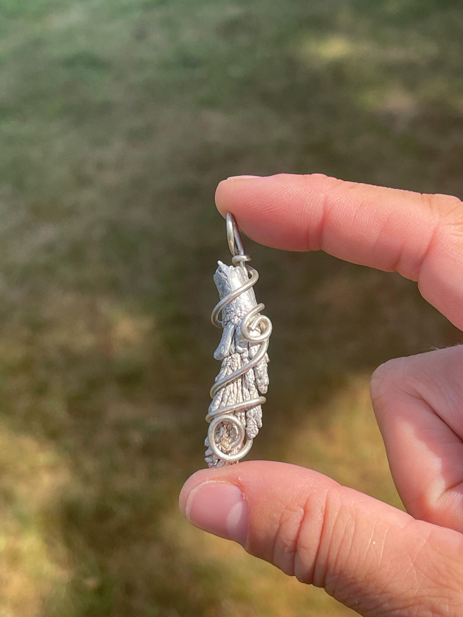 Magnesium Stone Necklace, Natural Mineral Pendant, Specimen Pendant ...