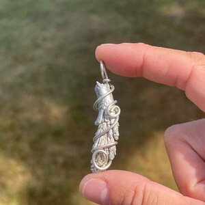 Magnesium Stone Necklace, Natural Mineral Pendant, Specimen Pendant ...