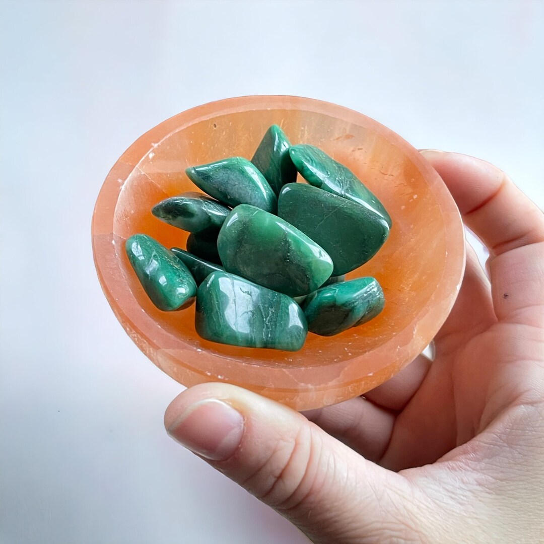 Budd Stone Tumbled Healing Crystals, Heart Chakra Crystals, Polished ...